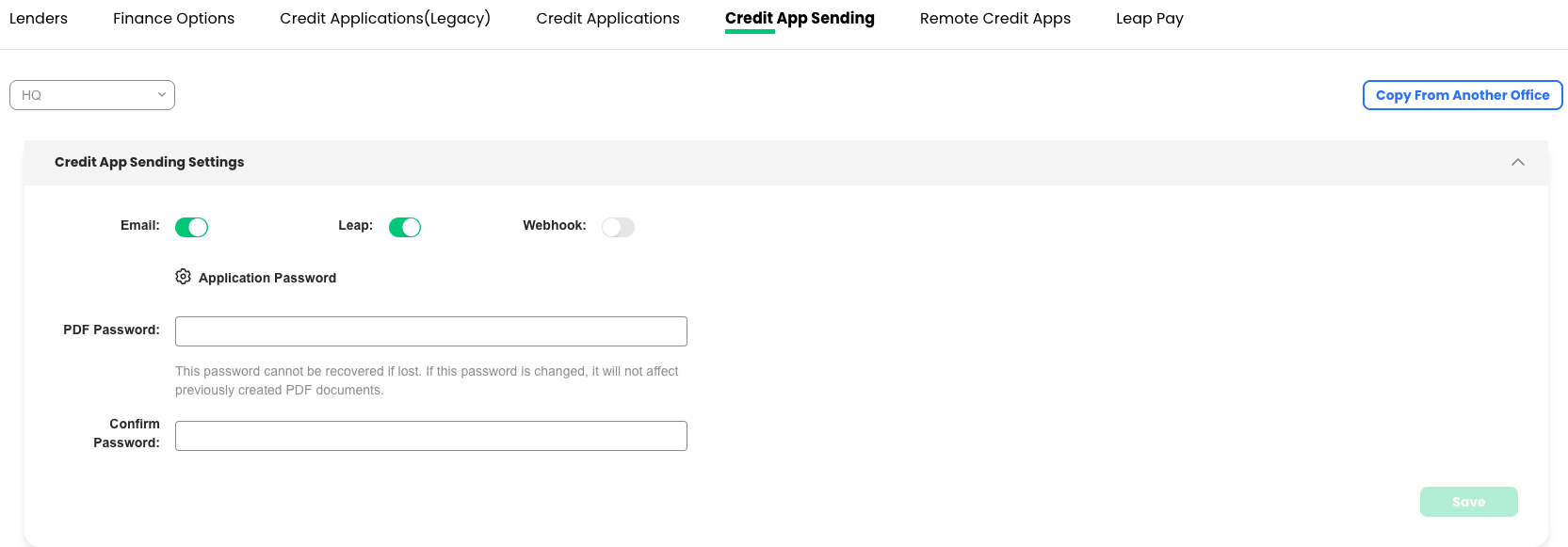 Setup Leap CRM SalesPro