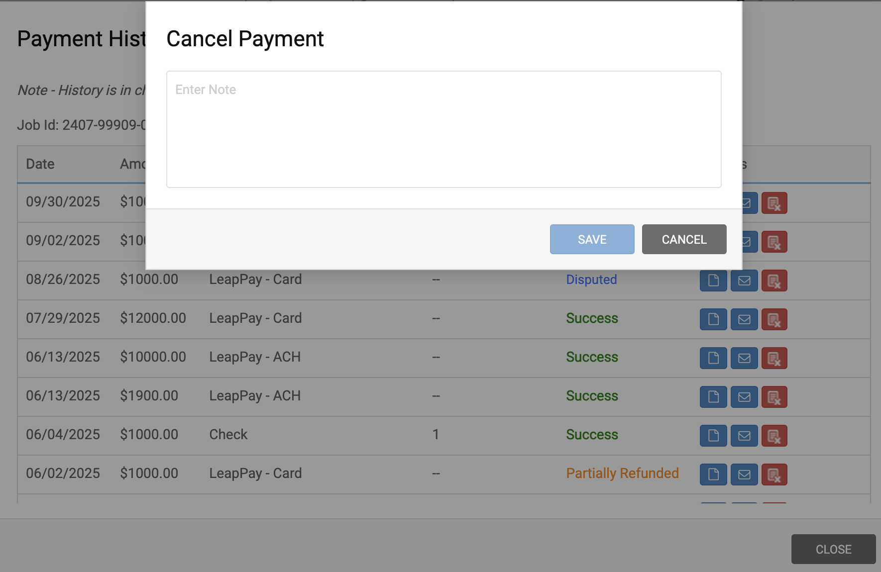 How to Process a Leap Pay Refund or Void in Leap CRM